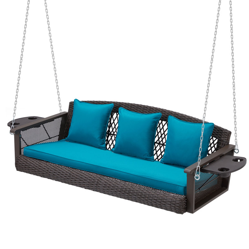 Dovecove Kenn 3 Person Outdoor Porch Swing & Reviews | Wayfair